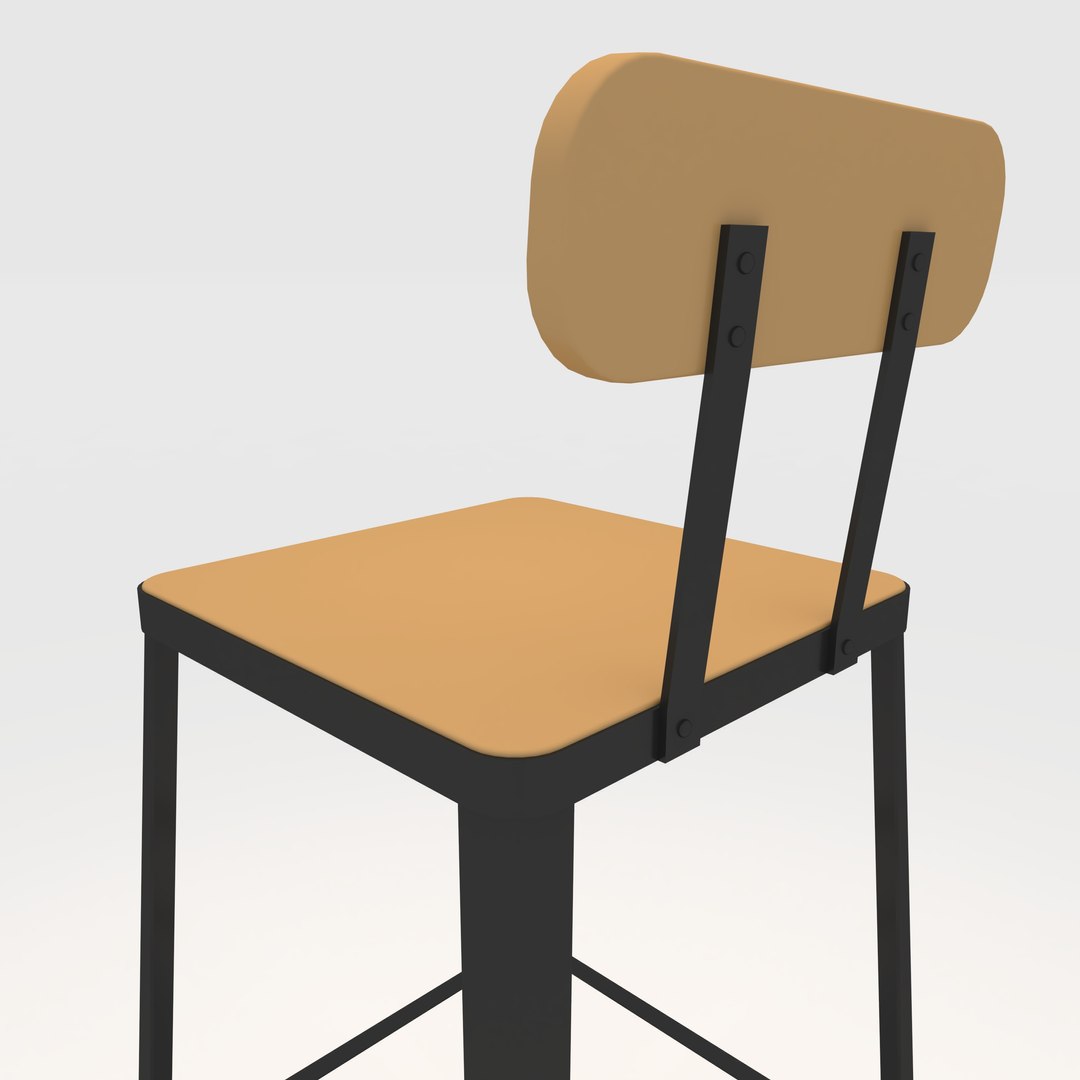 3D Bar Stool 2 - TurboSquid 2297655