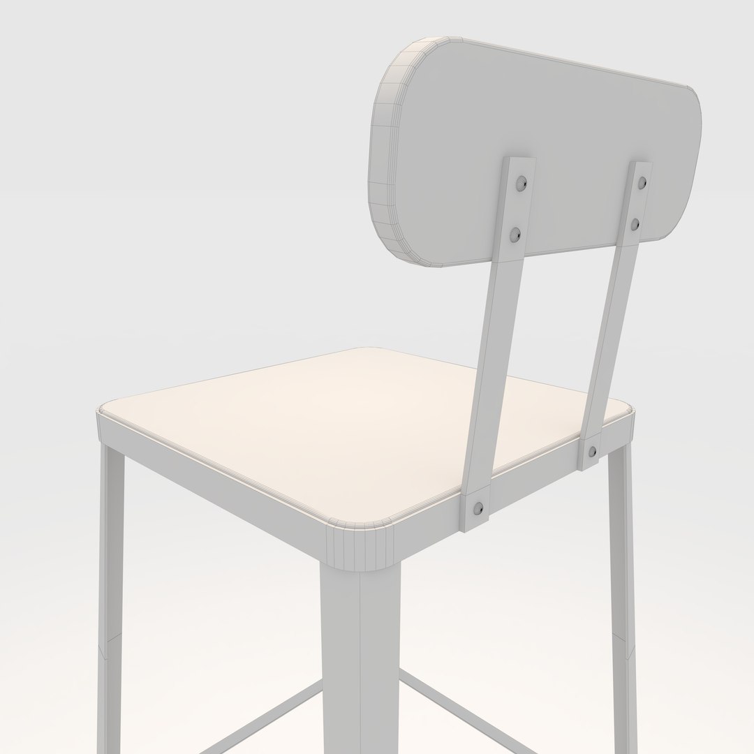 3D Bar Stool 2 - TurboSquid 2297655