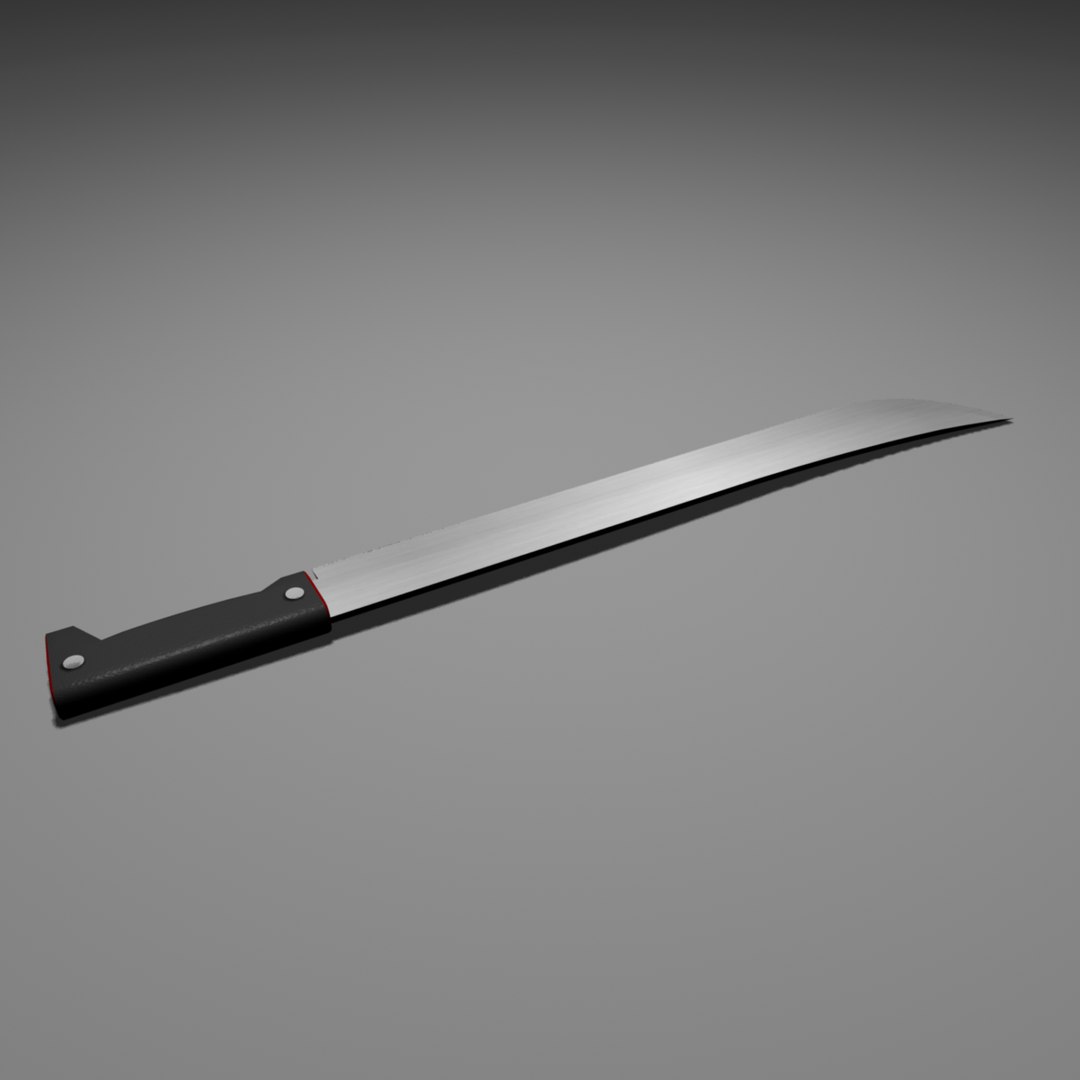 Machete Blade Obj