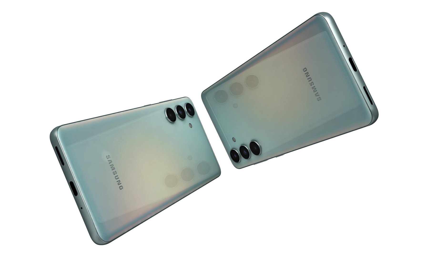 3D Samsung Galaxy M55 Blue Model - TurboSquid 2211896