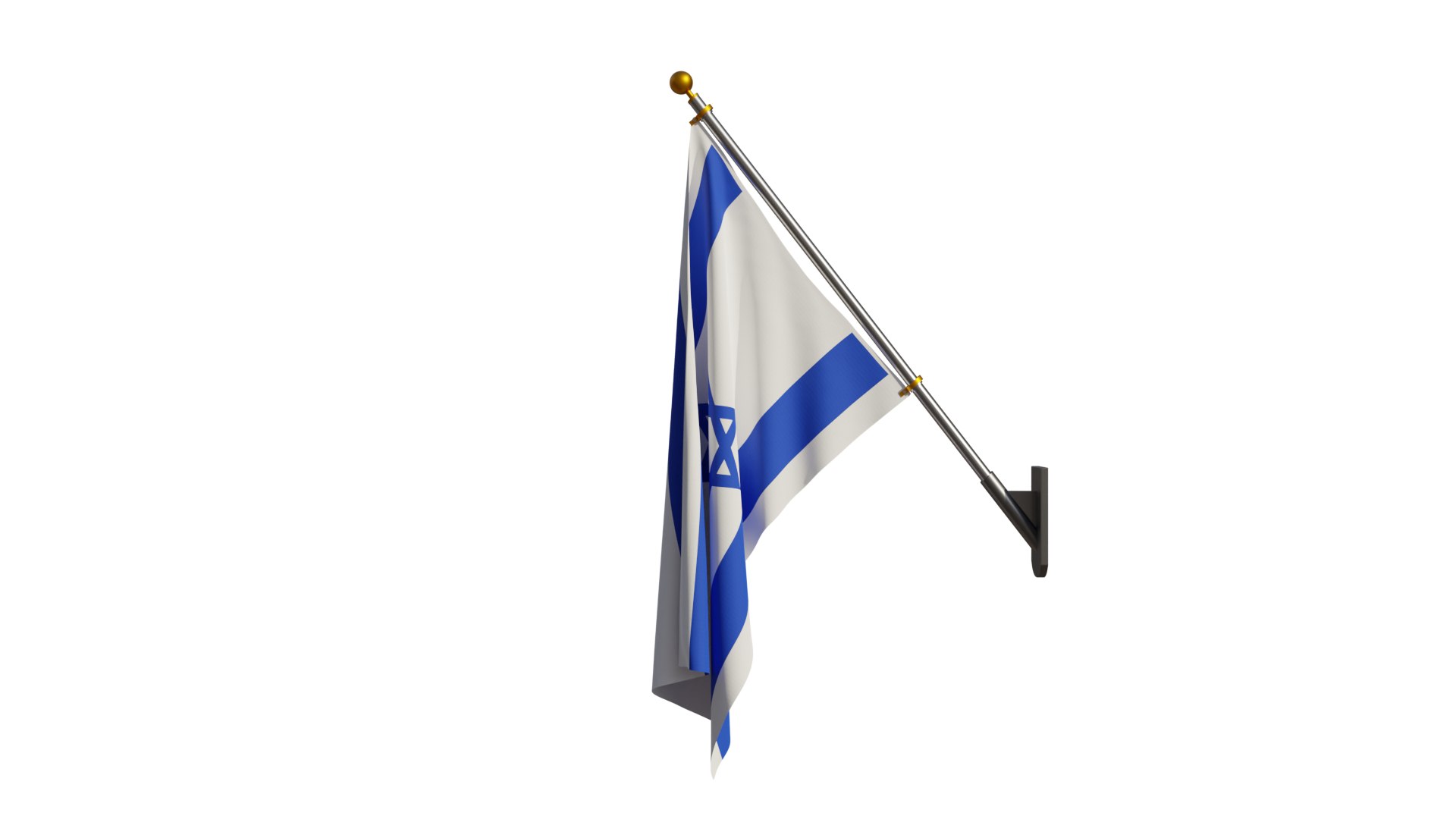 3D Wall Flag Israel - TurboSquid 2097493