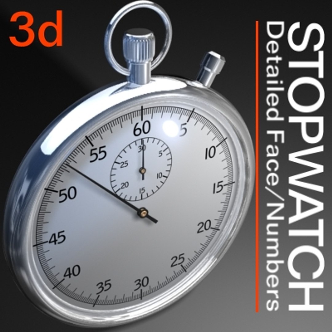 3d Stopwatch Model