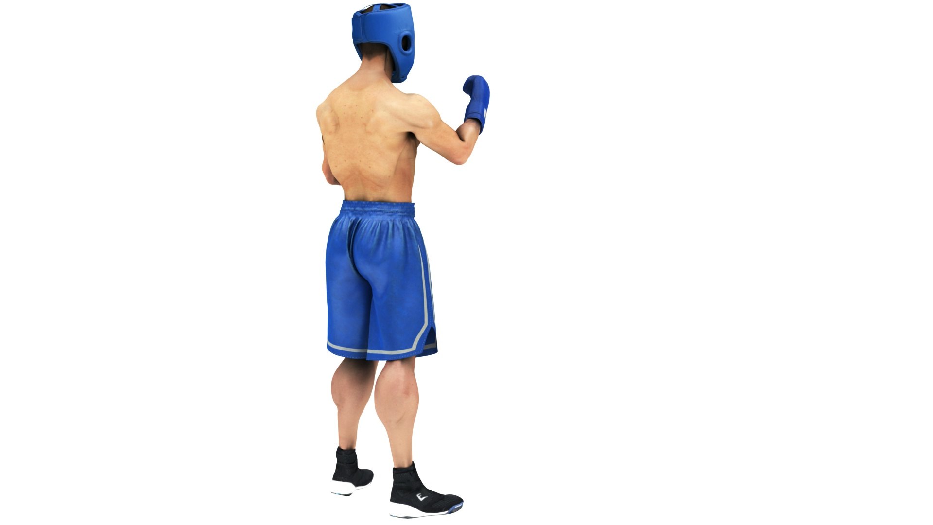 3D Boxer Pose Man 2 In 1 Model - TurboSquid 1957177