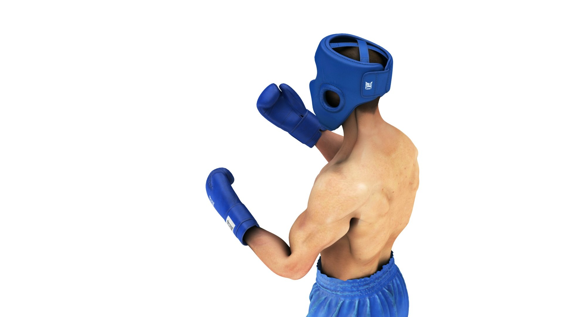 3D Boxer Pose Man 2 In 1 Model - TurboSquid 1957177
