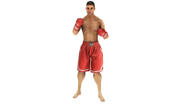 3D Boxer Pose Man 2 in 1 model - TurboSquid 1957177