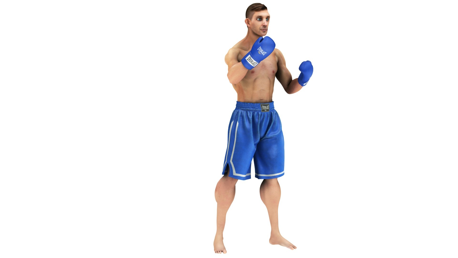3D Boxer Pose Man 2 In 1 Model - TurboSquid 1957177