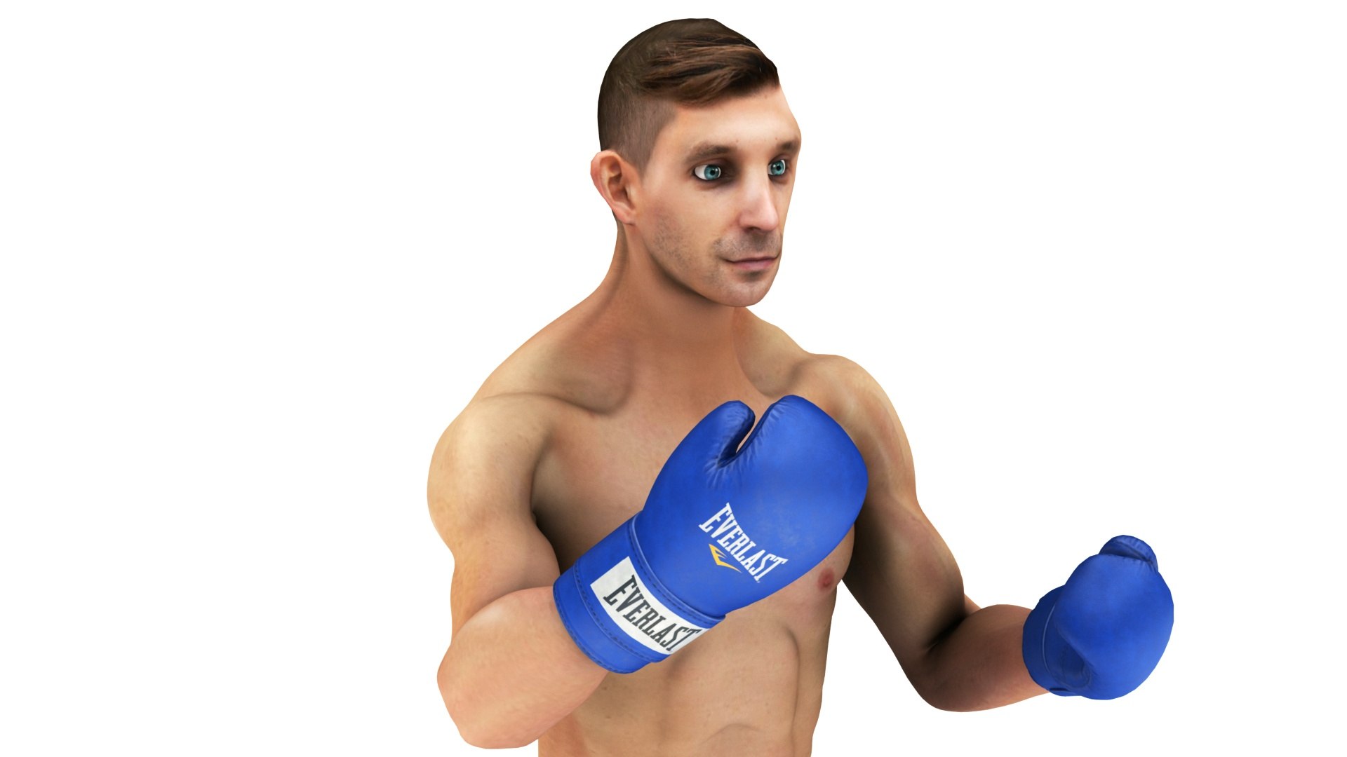 3D Boxer Pose Man 2 In 1 Model - TurboSquid 1957177