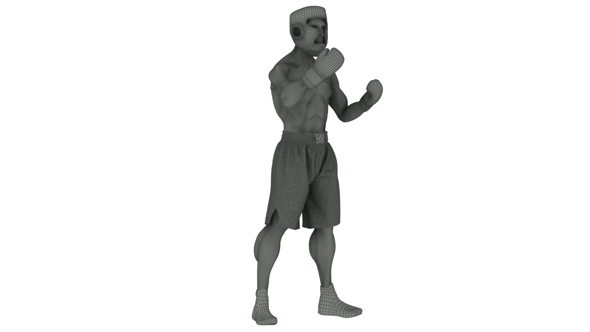 3D Boxer Pose Man 2 In 1 Model - TurboSquid 1957177