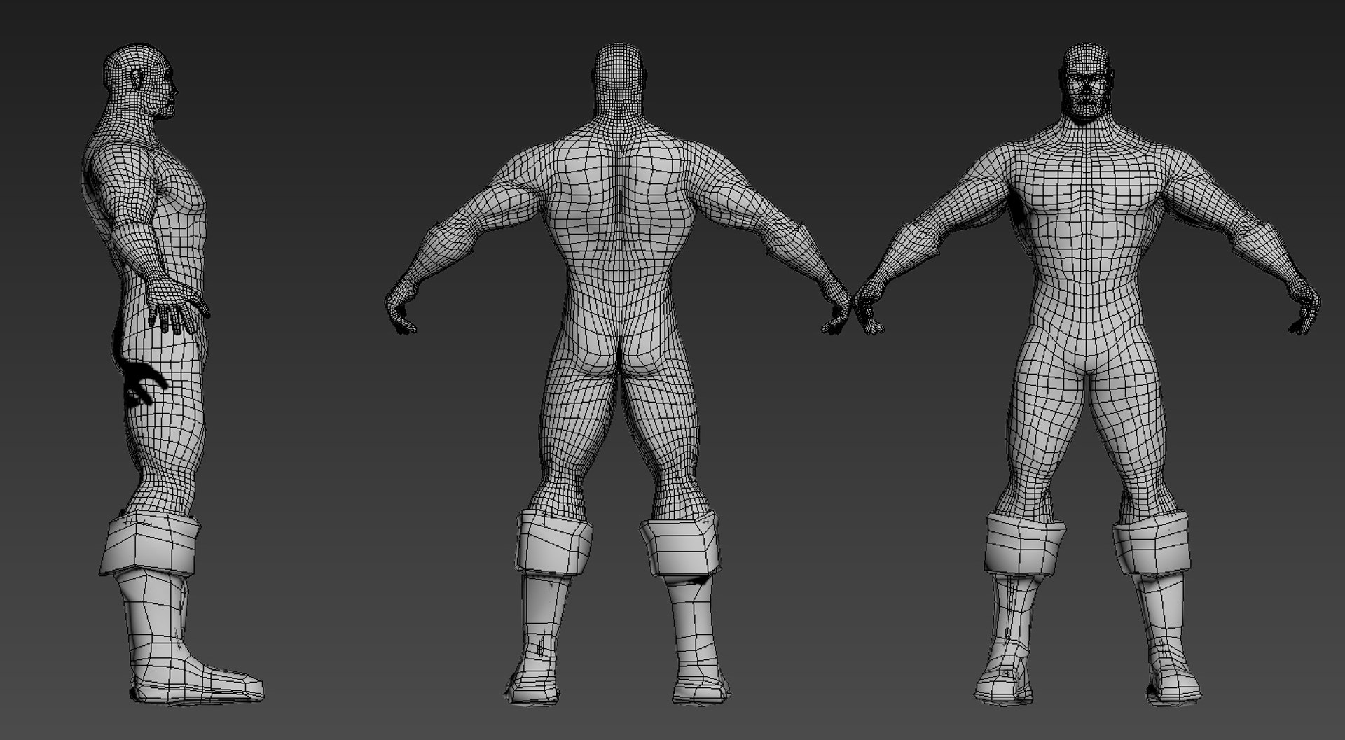 Superhero Body 3d Model