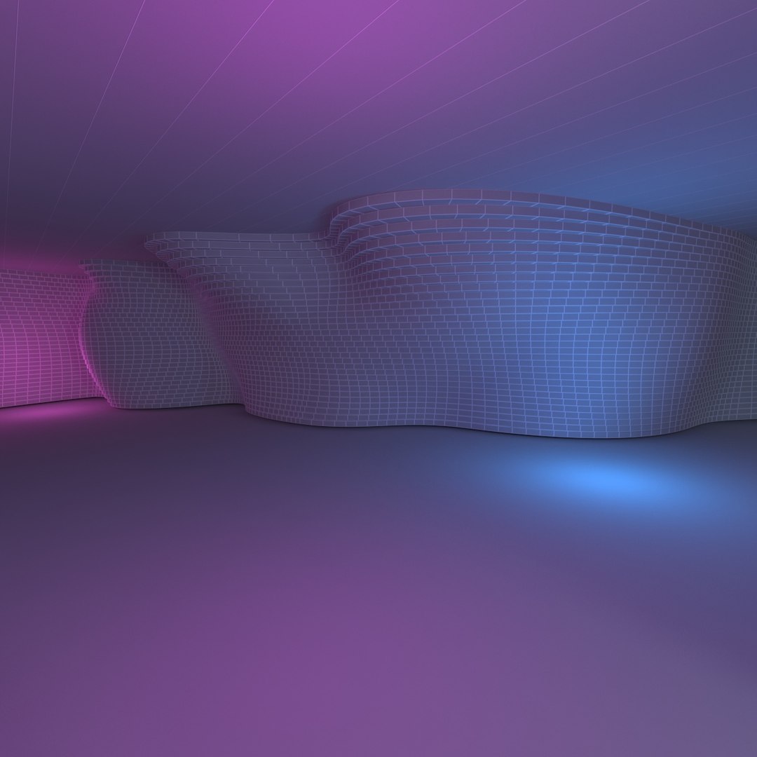 Exhibition Hall Front Desk 3D Model - TurboSquid 1948330