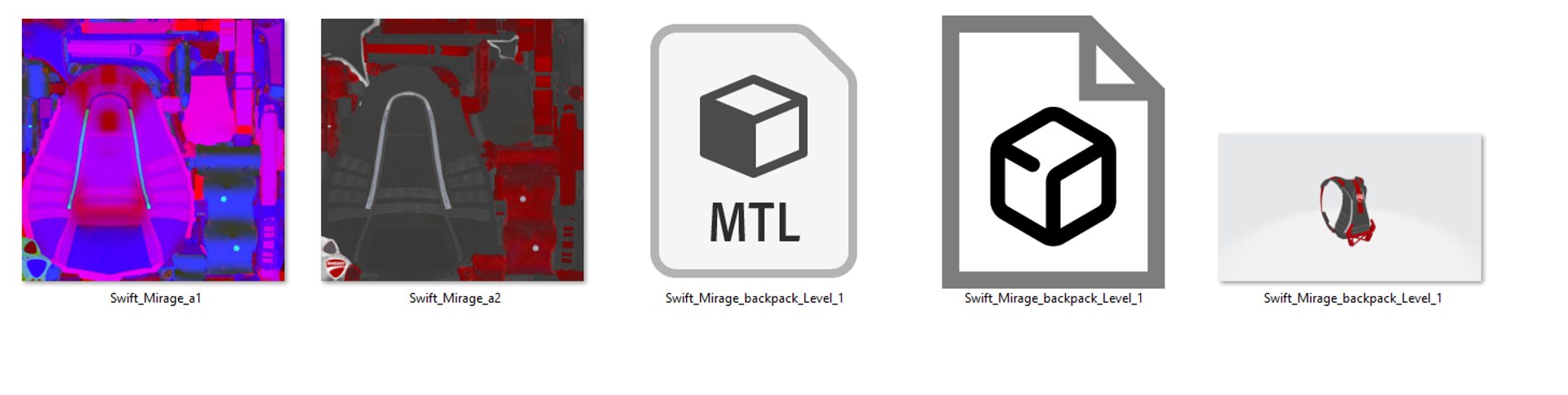 Bag 3x Swift Mirage Backpack 3D Model - TurboSquid 2081548