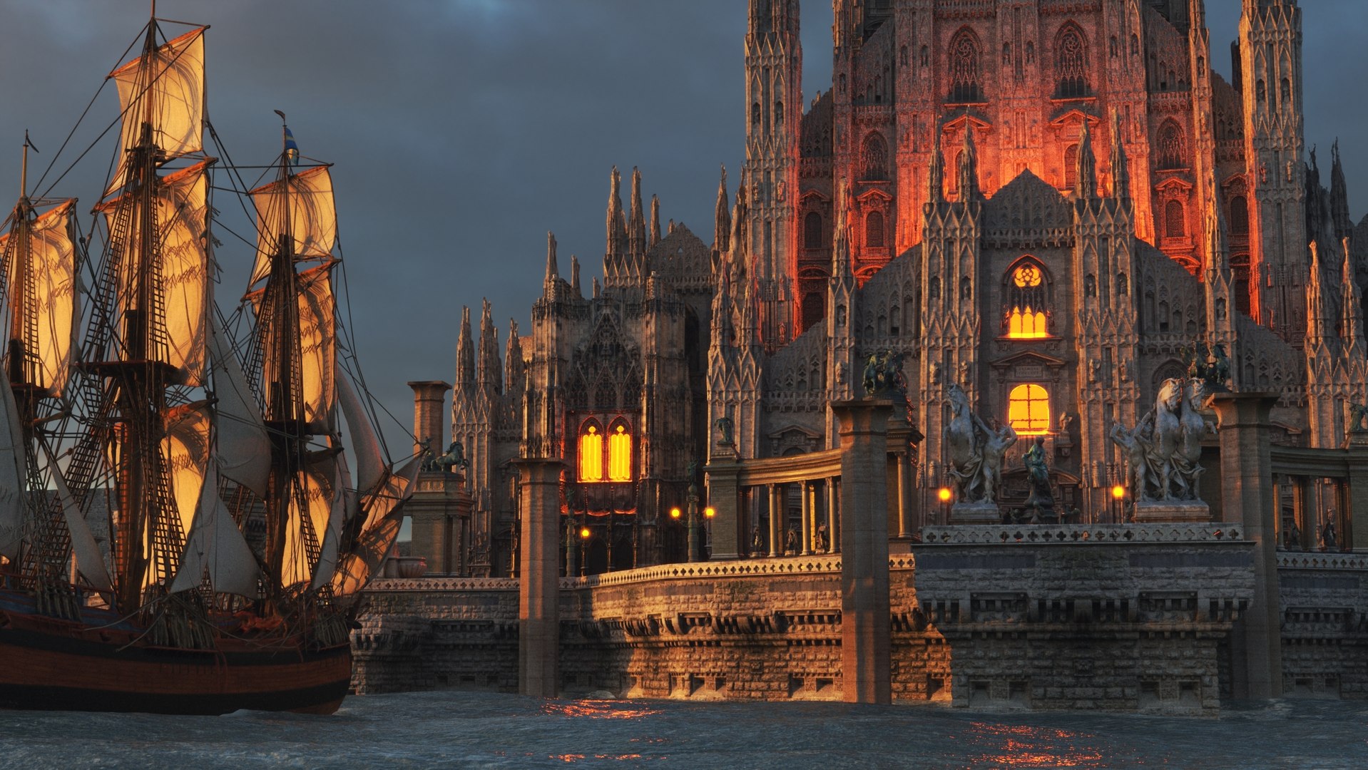 Gothic Port 3D - TurboSquid 2270280
