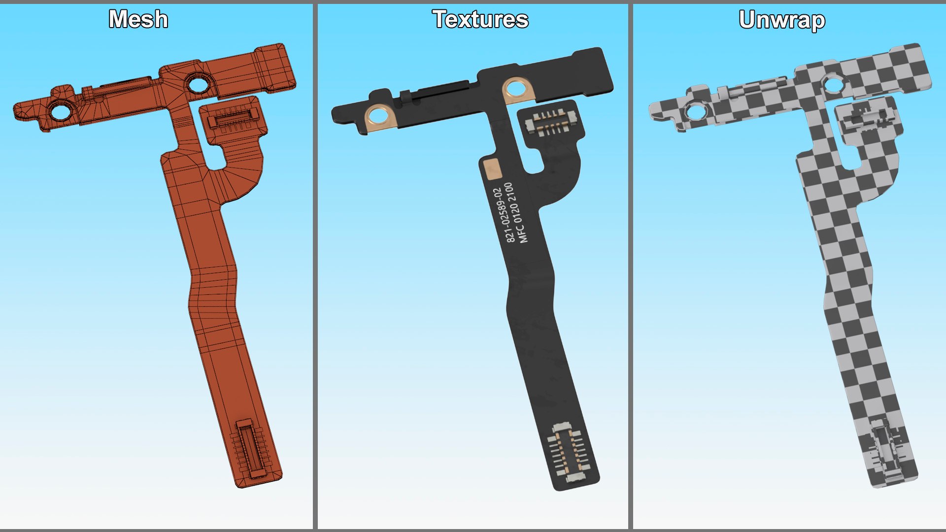 3D 12 9 IPad Pro Power Button Flex Module Model - TurboSquid 2191881