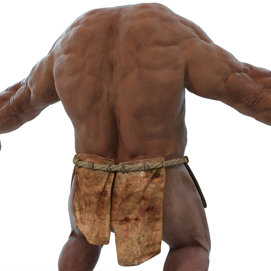 cave troll rigged 3d max