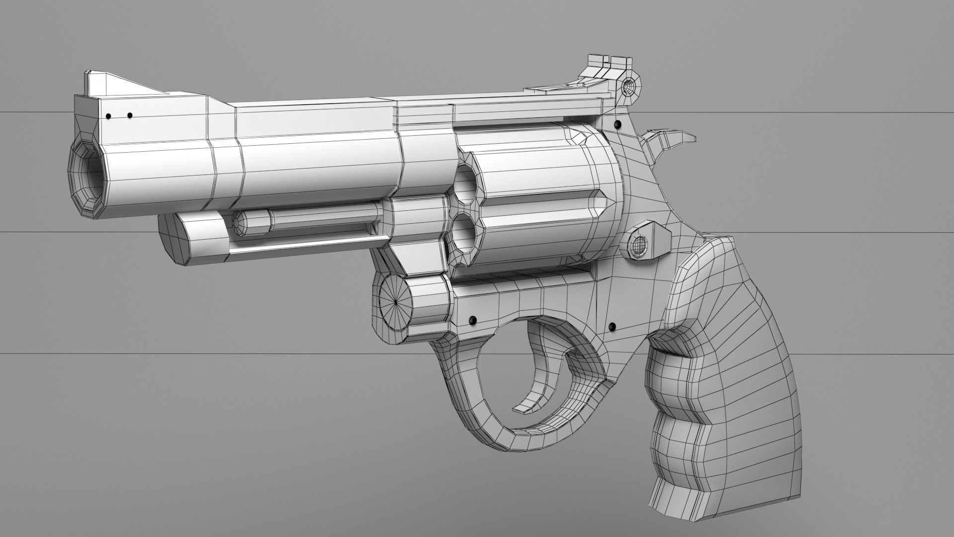 3D Revolver Gun 3D Model - TurboSquid 2162394