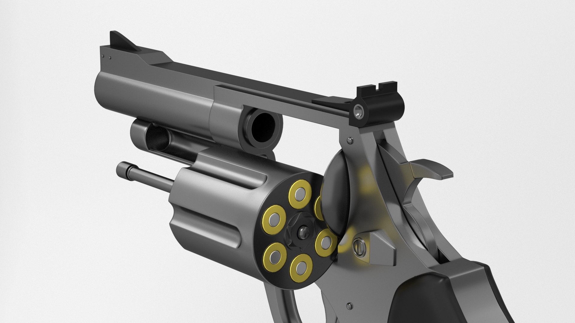 3D Revolver Gun 3D Model - TurboSquid 2162394