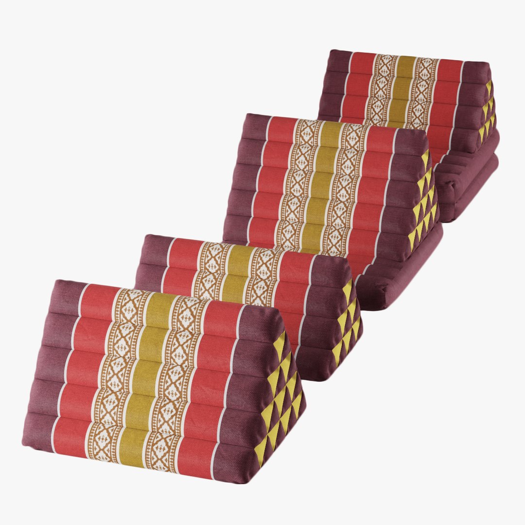 Thai Triangle Pillow 3D Model - TurboSquid 2135435