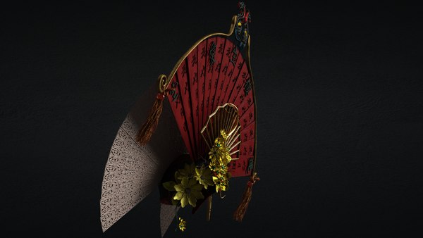 Anna May 1920s Asian Headdress 3D model - TurboSquid 2041816