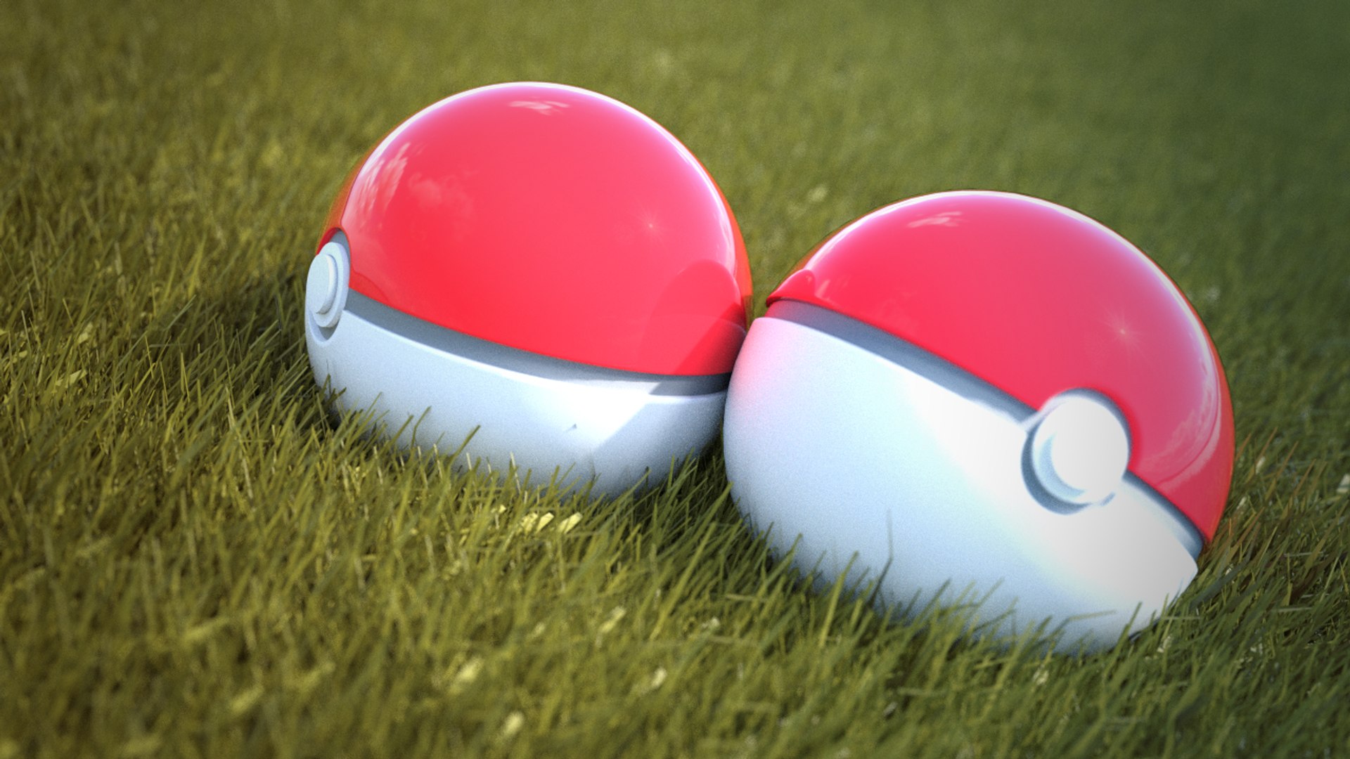 3d 3ds pokeball blender cycles