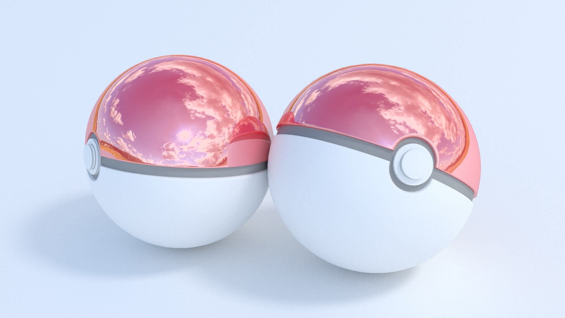 3d 3ds pokeball blender cycles