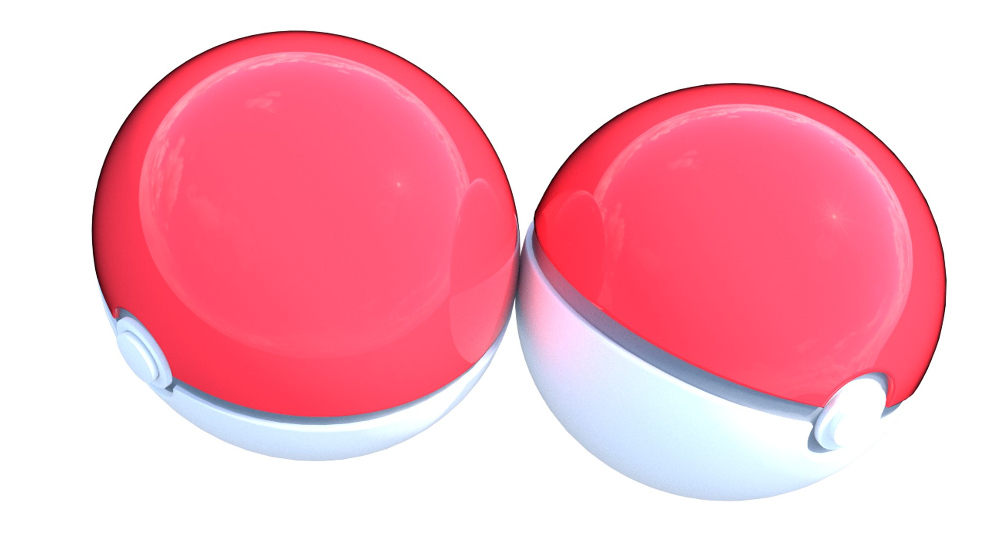 3d 3ds pokeball blender cycles
