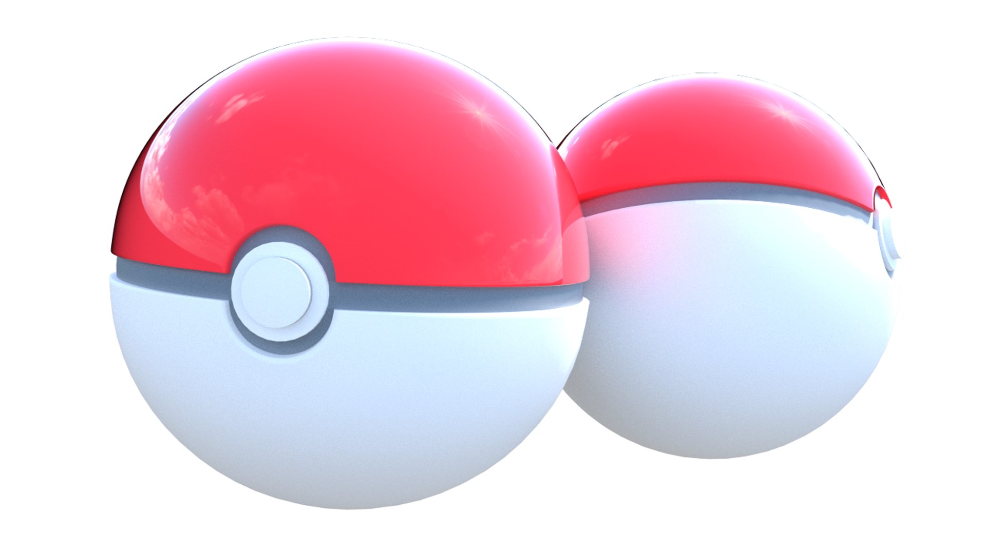 3d 3ds pokeball blender cycles