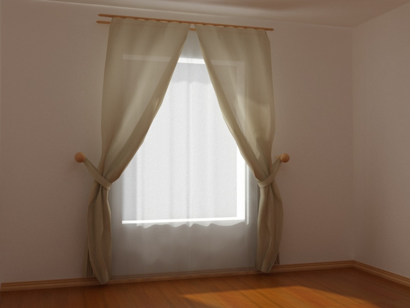 Curtain Modelled 3d Obj