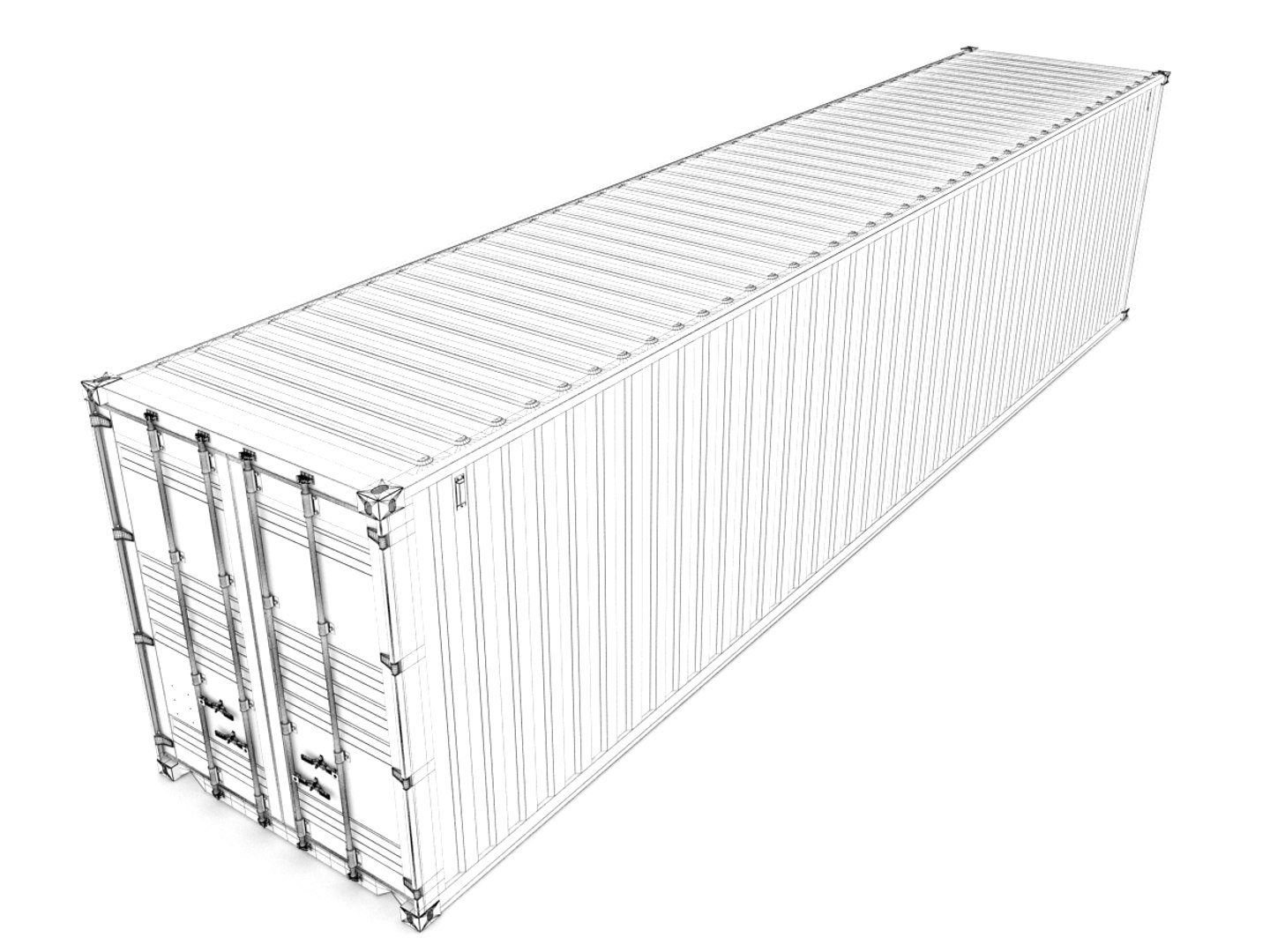3D Model Msc 40 Feet Shipping Container - TurboSquid 1234991