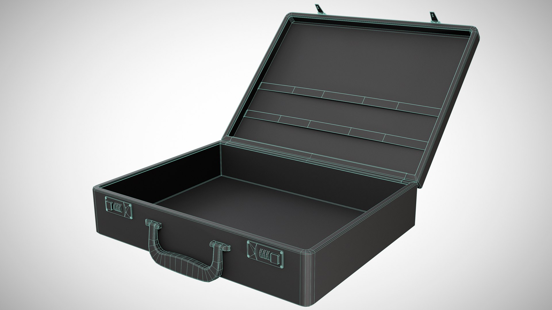 Office Leather Briefcase 3D - TurboSquid 2122982