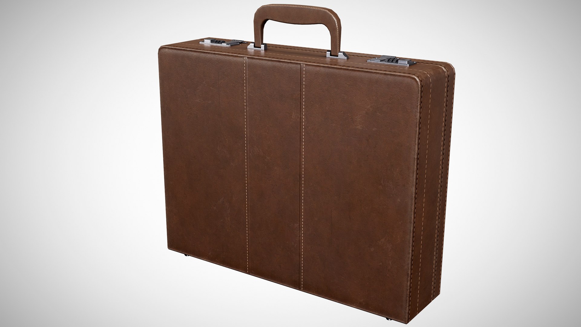Office Leather Briefcase 3D - TurboSquid 2122982