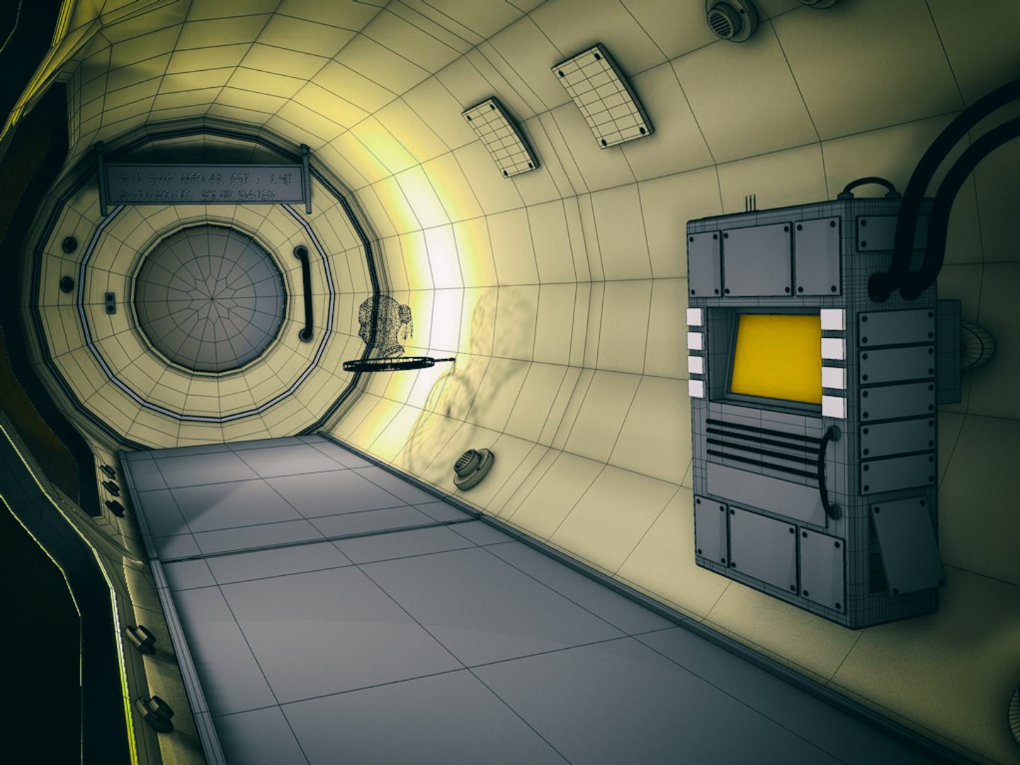 Interior Space 3d C4d