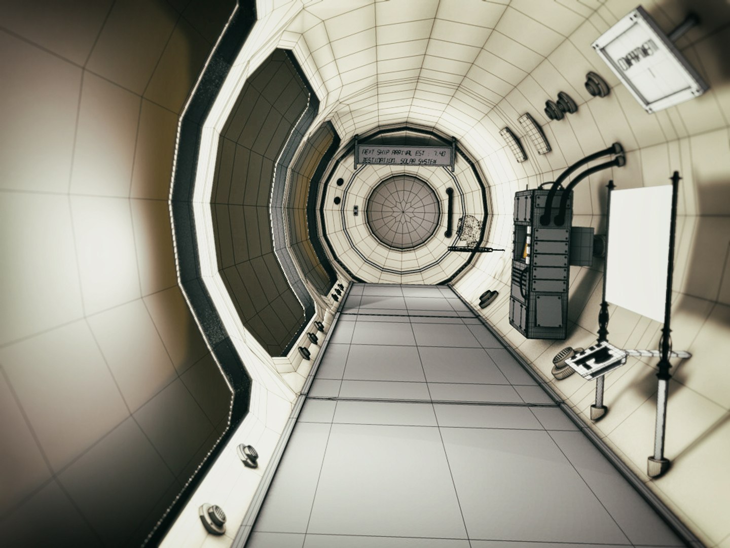 Interior Space 3d C4d