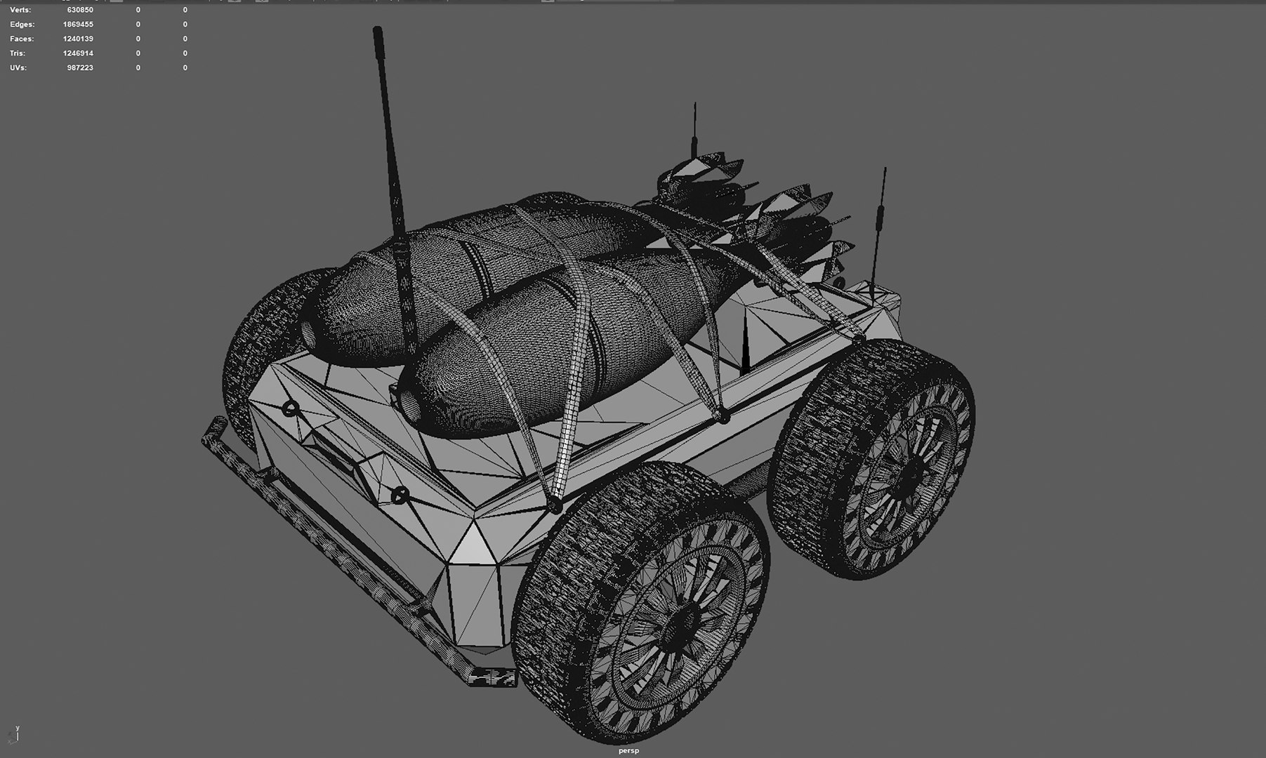 3D Ratel S Anti Tank Drone With Mortar Rounds Model - TurboSquid 2261790