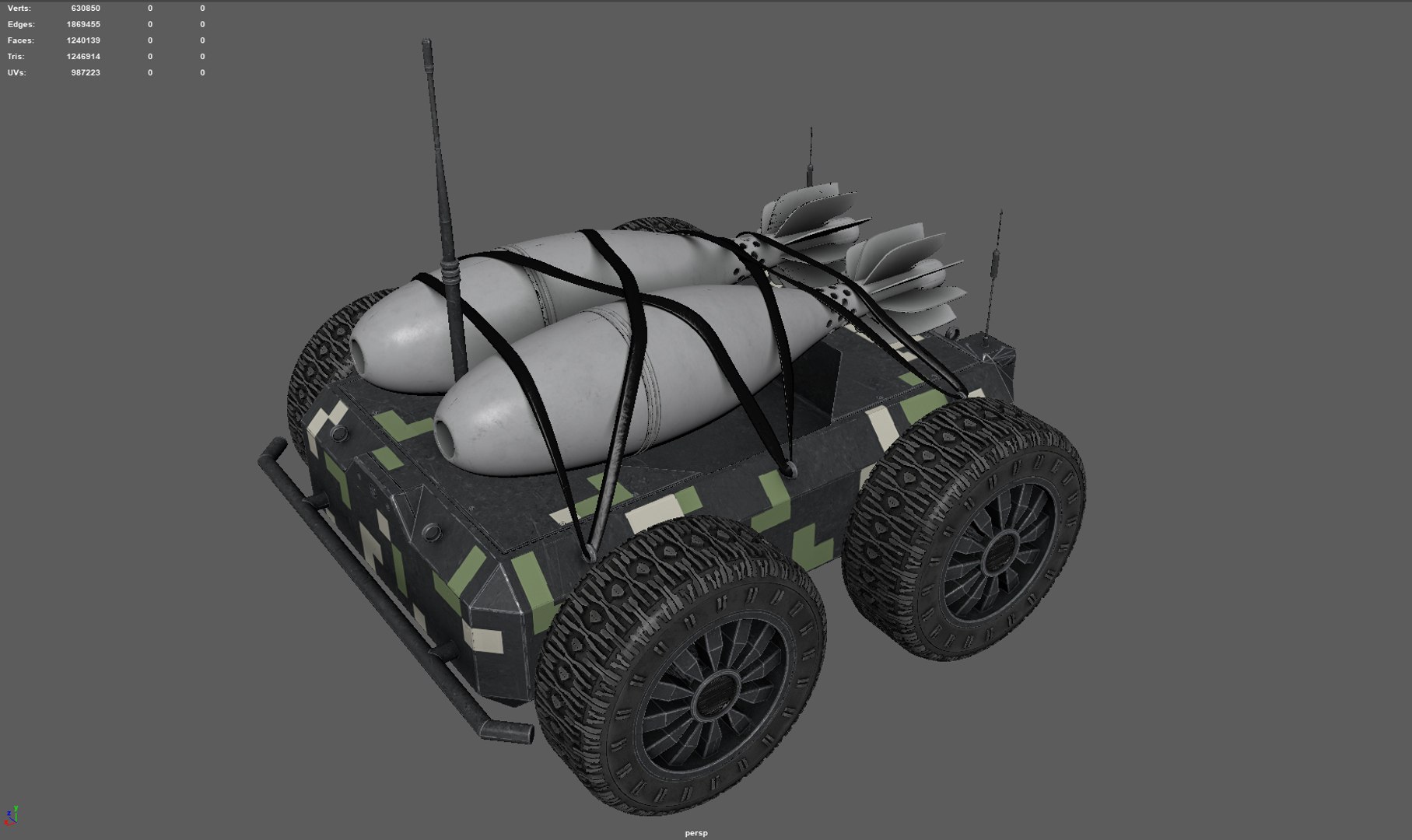 3D Ratel S Anti Tank Drone With Mortar Rounds Model - TurboSquid 2261790