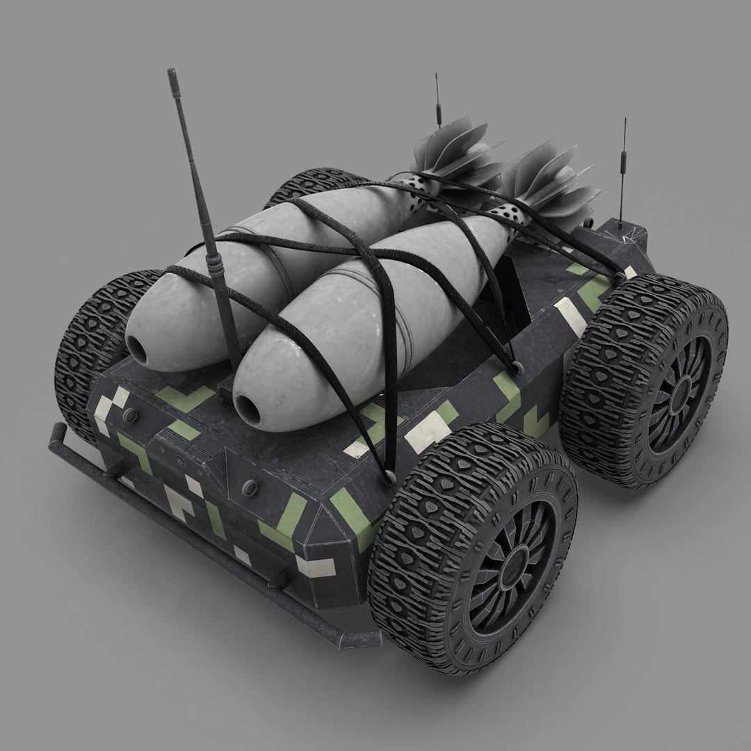 3D Ratel S Anti Tank Drone With Mortar Rounds Model - TurboSquid 2261790