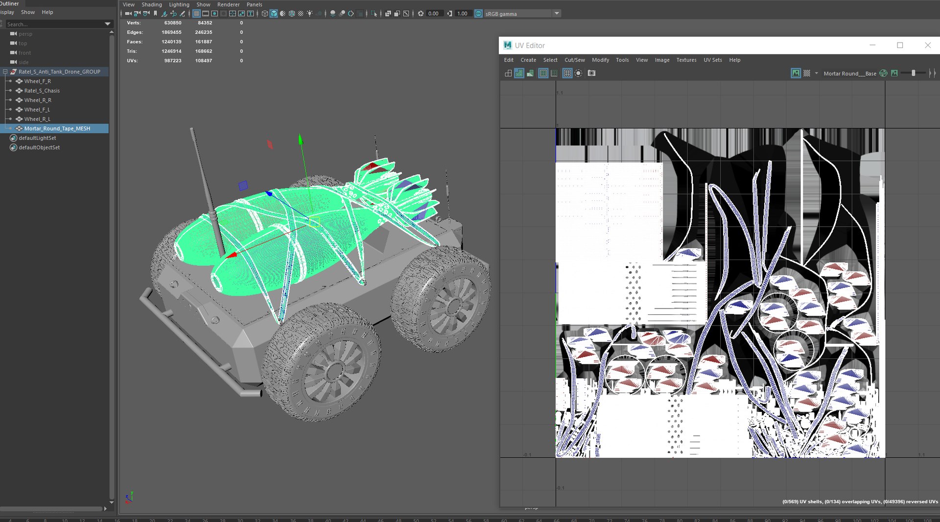 3D Ratel S Anti Tank Drone With Mortar Rounds Model - TurboSquid 2261790