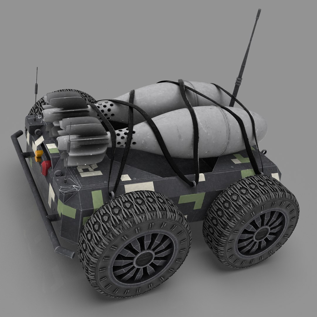 3D Ratel S Anti Tank Drone With Mortar Rounds Model - TurboSquid 2261790