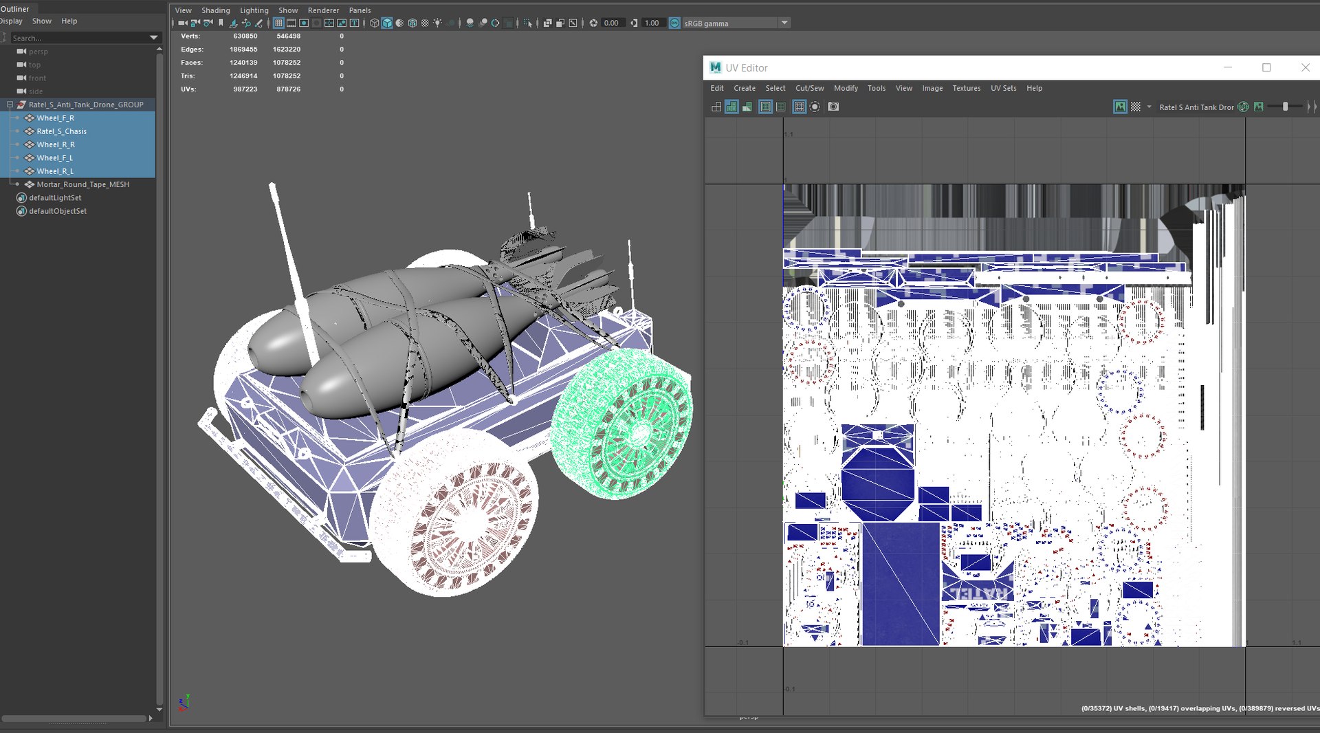 3D Ratel S Anti Tank Drone With Mortar Rounds Model - TurboSquid 2261790