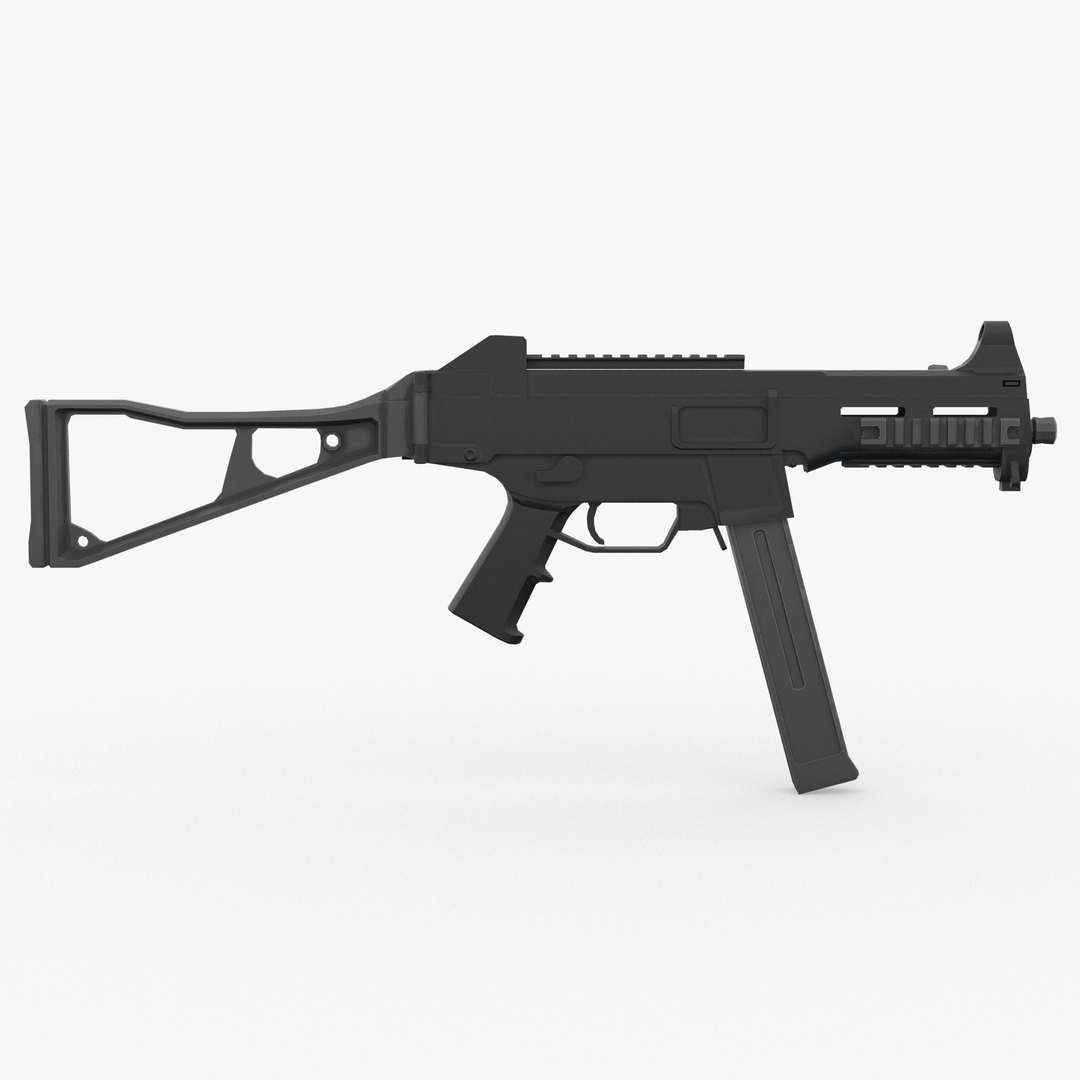 modelo 3d UMP-45 Pistola Lowpoly Kitbash 21 - TurboSquid 1901973