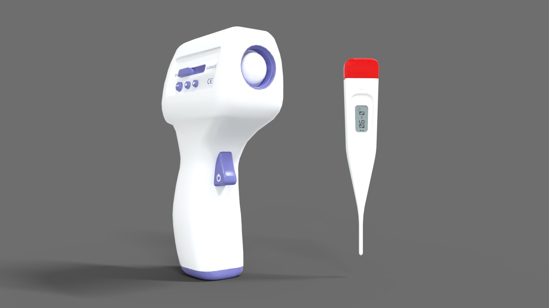 3D Thermometer 2 Low-poly 3D Model - TurboSquid 2340593