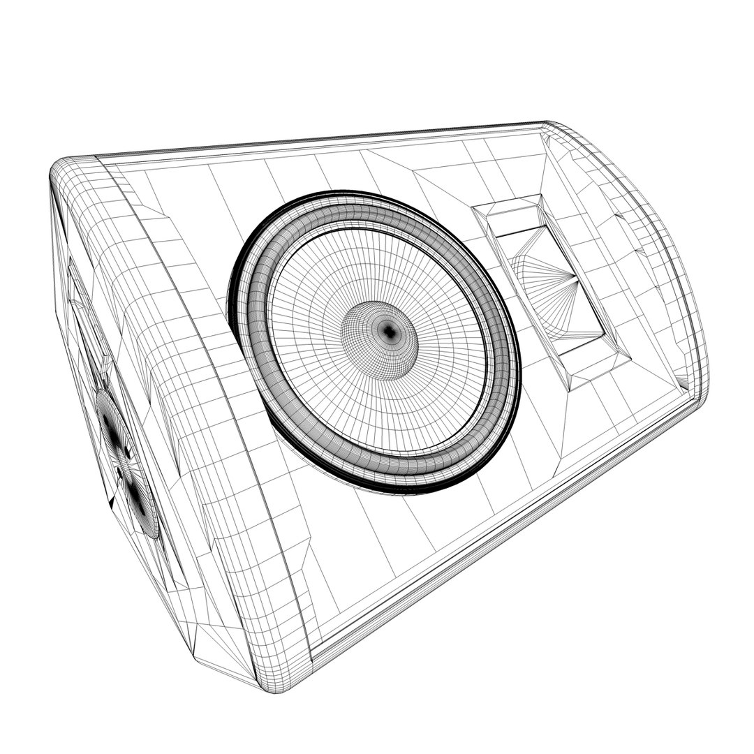 Stage Monitor - Speaker 3d Model