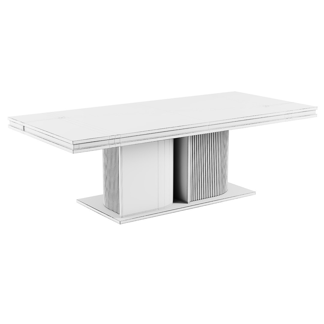 Turri Eclipse Rectangular Table 3D Model - TurboSquid 1413612