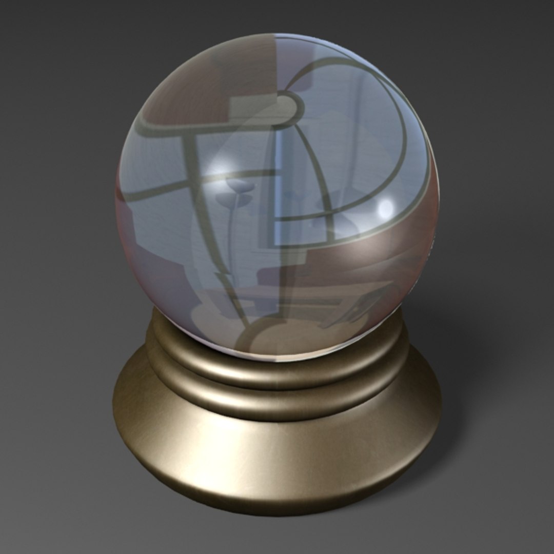 3d model of crystal ball