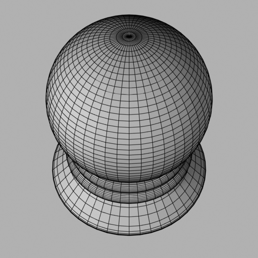 3d model of crystal ball