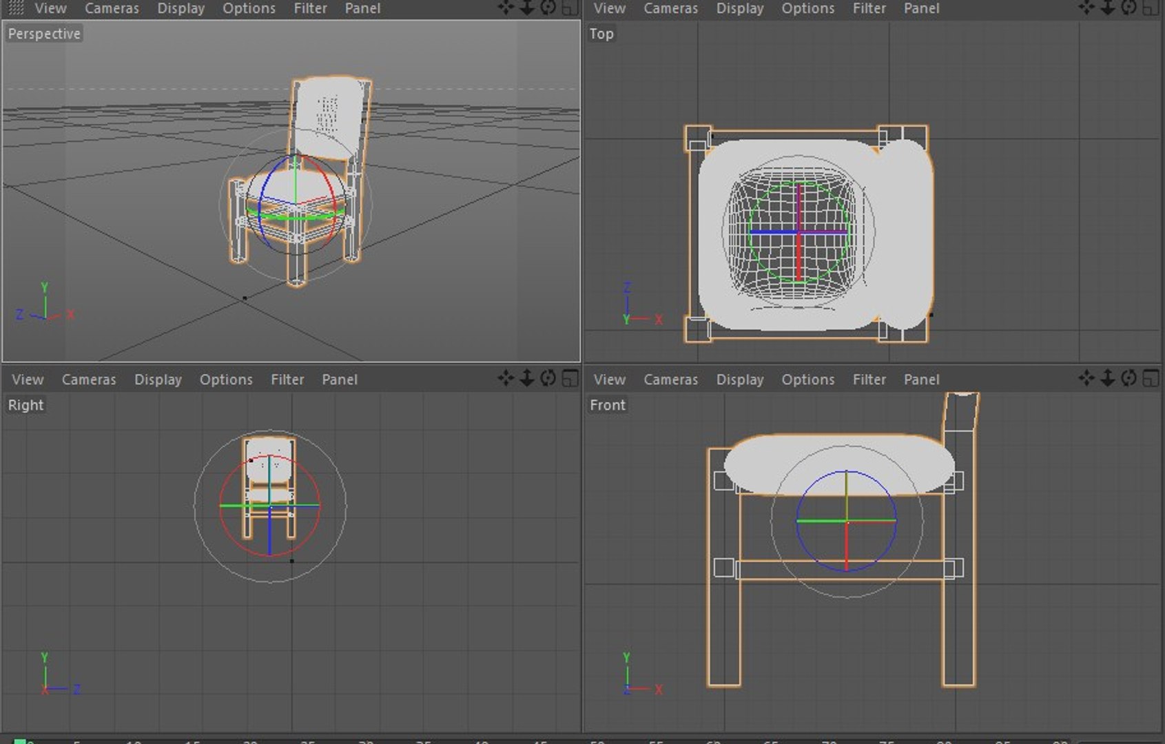 Cinema4d Wood Chair