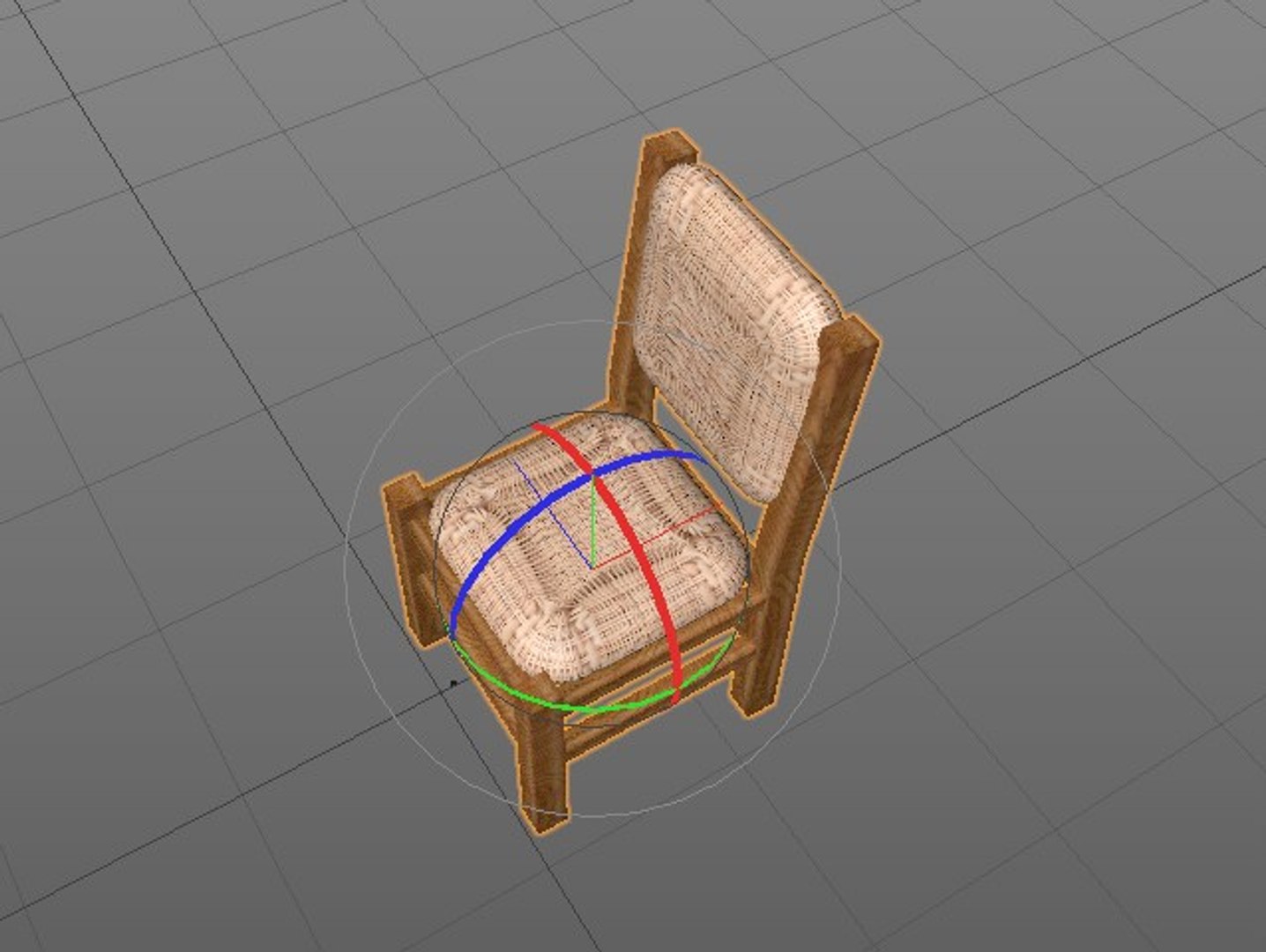 Cinema4d Wood Chair