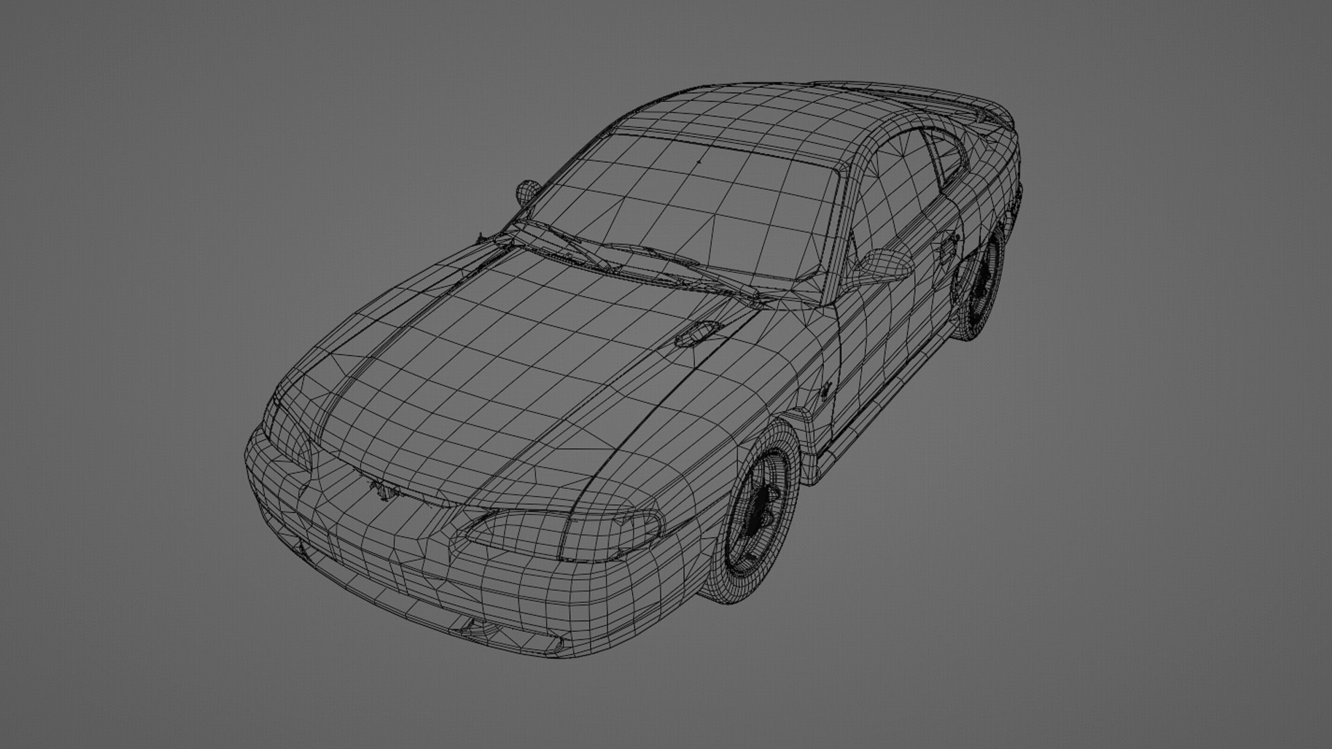 Ford Mustang GT 1993 3D Model - TurboSquid 2094341