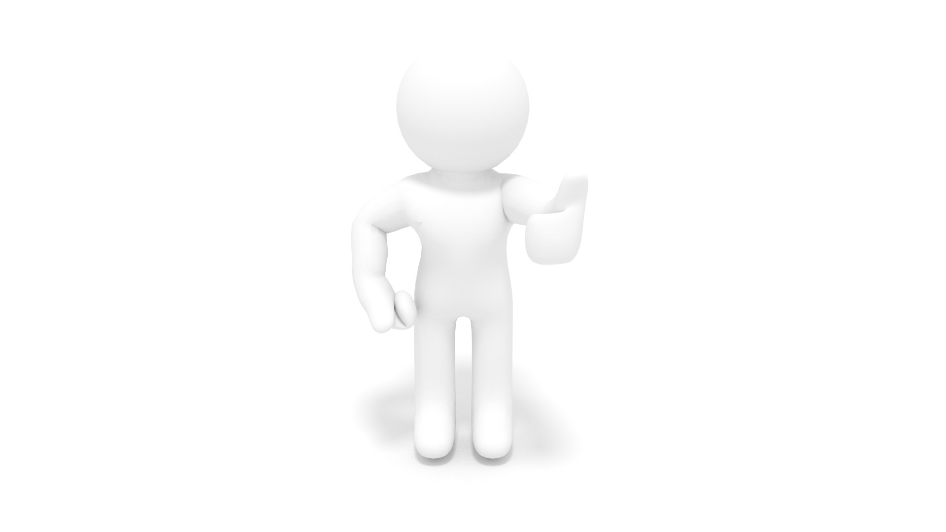 3d Model White Man