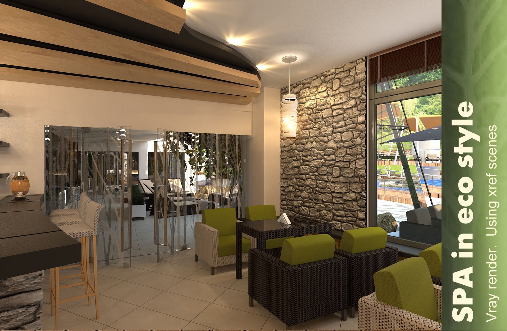 3d spa eco interior model