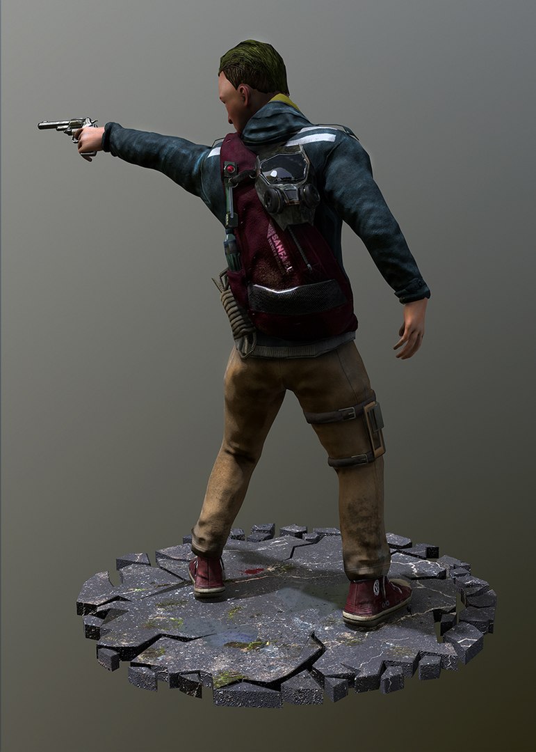 3d Rigged Apocalypse Survivor Model